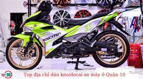 Top địa chỉ dán keo decal xe máy ở Quận đẹp giá rẻ