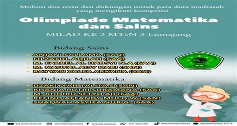 OLIMPIADE MATEMATIKA DAN SAINS MIS NURUL ISLAM PASIRIAN