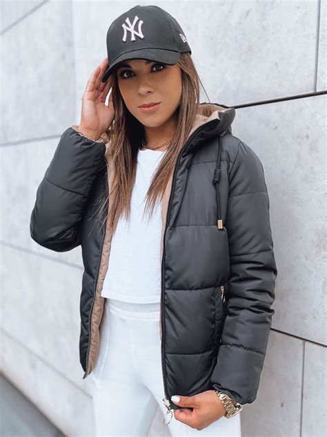 Dwustronna Puchowa Kurtka Damska VICTORIA SNUG Czarna Dstreet TY3695