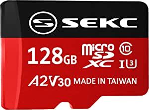 Amazon Com SEKC 128GB MicroSDXC Memory Card With SD Adapter A2 UHS I U3 V30 Full HD 4K Ultra HD