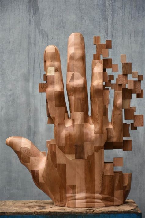 Eye Catching Wood Sculptures With Unique Pixelation” Style Art Sheep