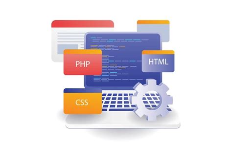 conceito infográfico de informações de linguagem de programação para compilação de aplicativos
