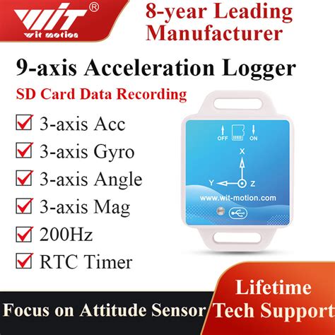 jual jets wt901sdcl ahrs mpu9250 200hz 9 axis offline accelerometer data logger gyro angle xy