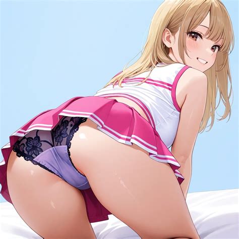 【無料エロ漫画】生パンチアガールの四つん這いパンチラあみゅみゅ D640942 フル漫画