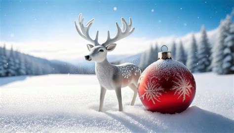 Merry Christmas Xmas Celebration Holiday Greeting Card With Text Stock
