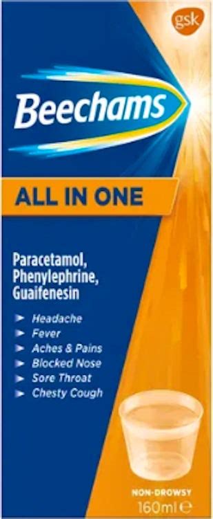 Beechams All In One Syrup 160ml Medino