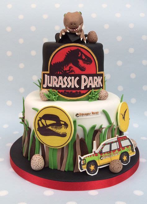 13 Ideas De Jurassic Park Fondant Cake Tortas De Dinosaurios Pastel