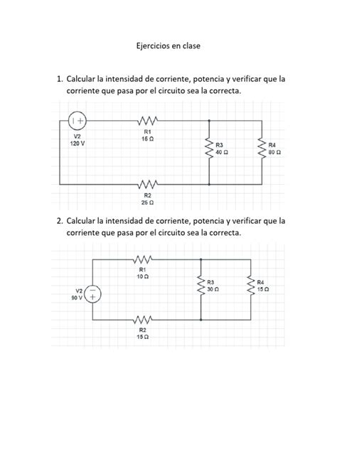Circuitos Mixtos Ejercicios Pdf