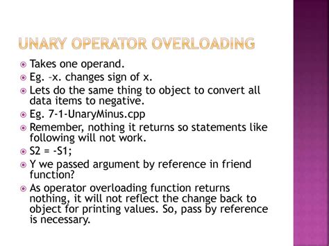 Operator Overloading Dr Bhargavi Goswami Ppt Download