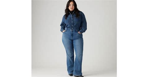 Jean 726 Taille Haute évasé Pour Femme Taille Plus Lavé Moyen