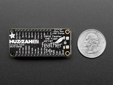 Adafruit Huzzah32 Esp32 Feather Board Pre Soldered The Pi Hut