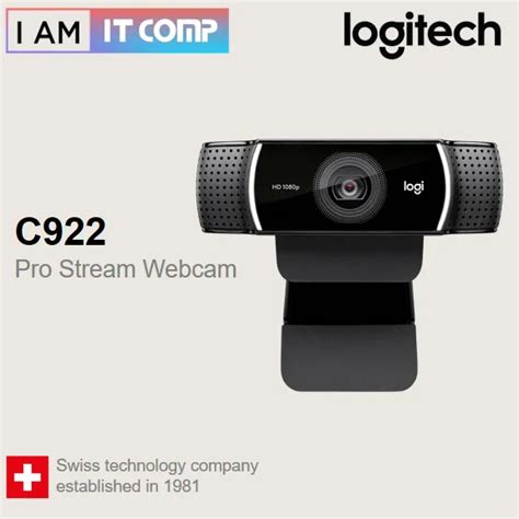 Logitech C922 C920 Hd Pro Webcam 1080p Full Hd Dual Mic Stereo Audio 30fps Conference