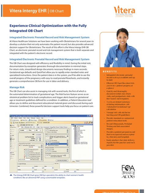 Intergy Ehr Ob Chart Information Pdf Electronic Health Record