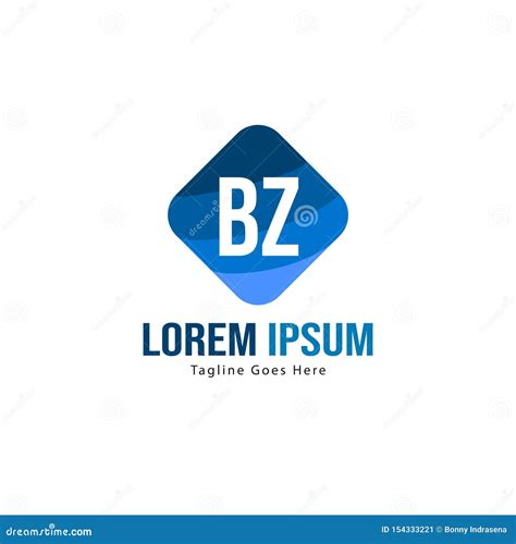 Bz Letter Logo Design Creative Modern Bz Letters Icon Illustration