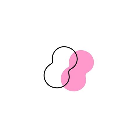 Premium Vector Blob With A Light Blue Outline Surface