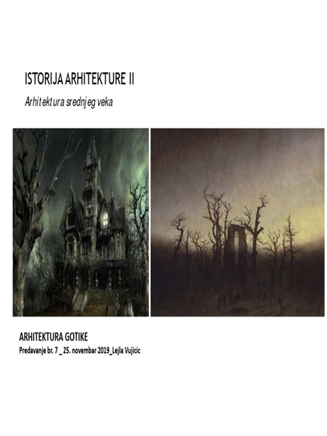 Istorija Arhitekture Ii Lect 7 Gotika Fall 2019 Pdf