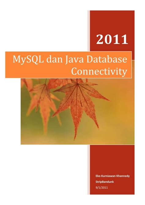 My Sql Dan Java Database Connectivity Pdf