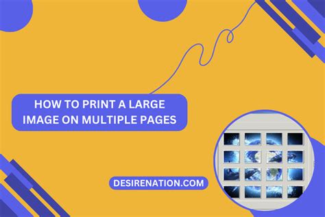 How To Print A Large Image On Multiple Pages Desire Nation