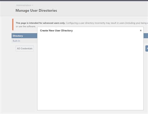 Error Trying To Add New User Directory Active Directory Ldap Inedo