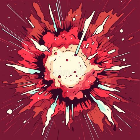 Maroon Retro Comic Book Style Supernova Explosion Stock Illustration Illustration Of Features