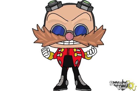 How To Draw Doctor Eggman From Sonic DrawingNow