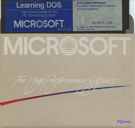Microsoft Learning Ms Dos 100 Pcjs Machines
