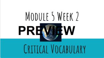 HMH Into Reading Module Week Vocabulary Bundle By Tammy Bugher
