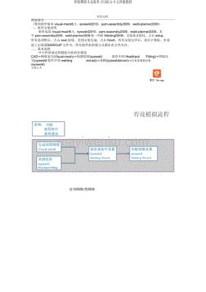 焊接模拟专业软件SYSWELD中文终极教程 蚂蚁文库