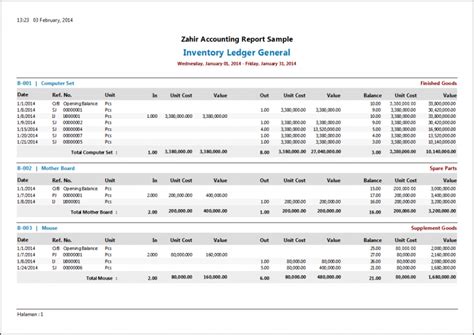 Inventory Ledger General Best Accounting Software In Malaysia Zahir