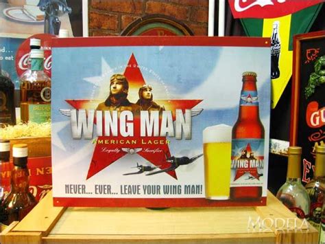 激安 アメリカンなブリキ看板 レトロ ポップ 激安セール Wings Lager American