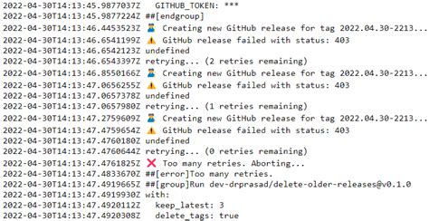 could not make a release after other steps are done · issue 230