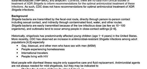 What Are Shigella Symptoms In Humans Spread Explored As Cdc Warns