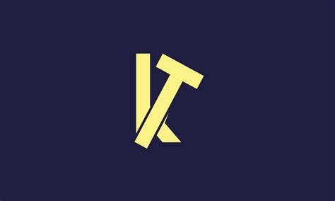 Alphabet Letters Initials Monogram Logo Kt Tk K And T 11162792 Vector