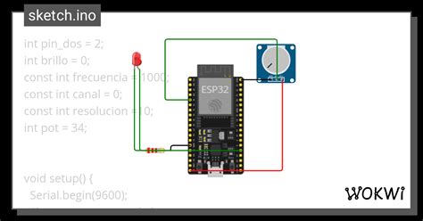 Encender Led Con Pot Esp32 Copy Wokwi ESP32 STM32 Arduino Simulator
