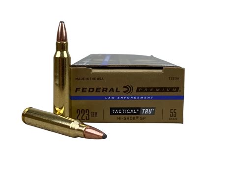 Federal Le Tru 223 Rem 55gr Hi Shok Sp T223a