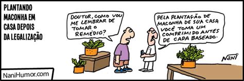 Nani Humor Tiras legalização da maconha