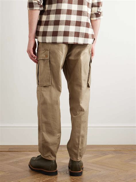 Polo Ralph Lauren Straight Leg Pleated Cotton Sateen Cargo Trousers For
