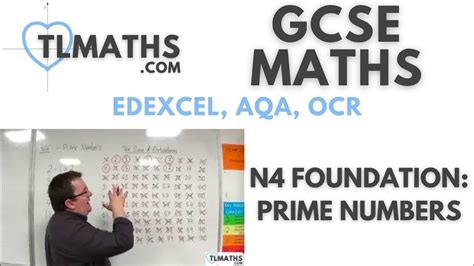 Gcse Maths N4 05 Prime Numbers Youtube