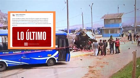 Poder Judicial Orden Nueve Meses De Prisi N Preventiva Contra Conductor De La Tragedia De