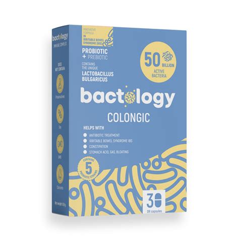 Bactology Colongic Пробиотик за дебелото черво х30 капсули Аптека