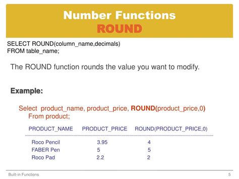 Ppt Oracle Sql Built In Functions Powerpoint Presentation Free