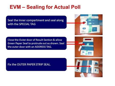 How To Sealing Evm Cu Bu Andvvpat Sealing Process Of Evmand Vvpat