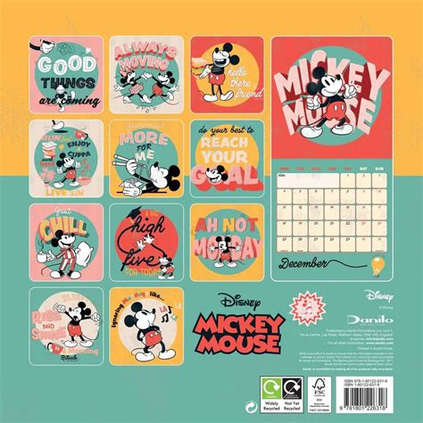 Mickey Mouse Classic Calendarios De Pared 2024 Consíguelos En