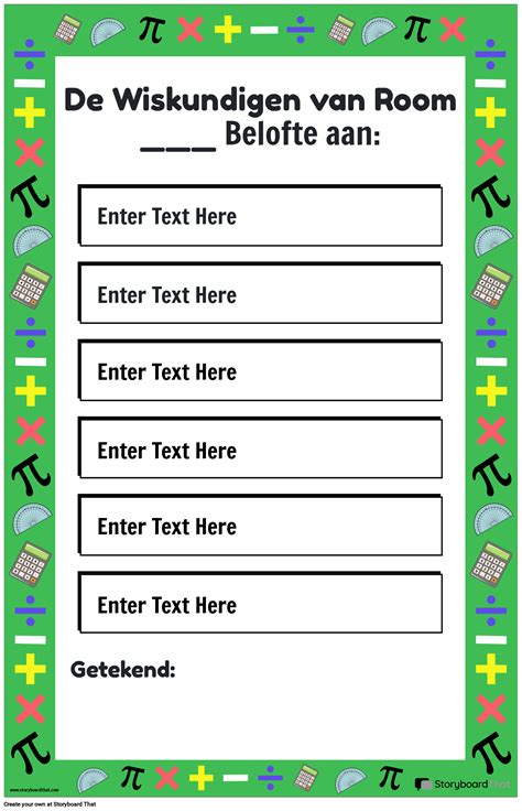 Poster Met Klasregels 35 Gratis Aanpasbare Postersjablonen Voor