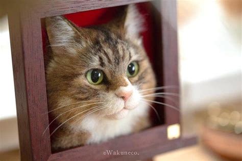 瞳にキュン♡ とってもリアルな「わくねこ」羊毛フェルトの世界｜ねこのきもちweb Magazine