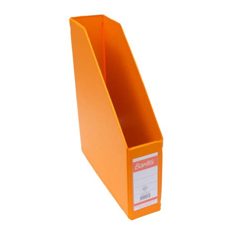Bantex A4 Pvc Magazine File 7cm Double Spine Label Mango 401564