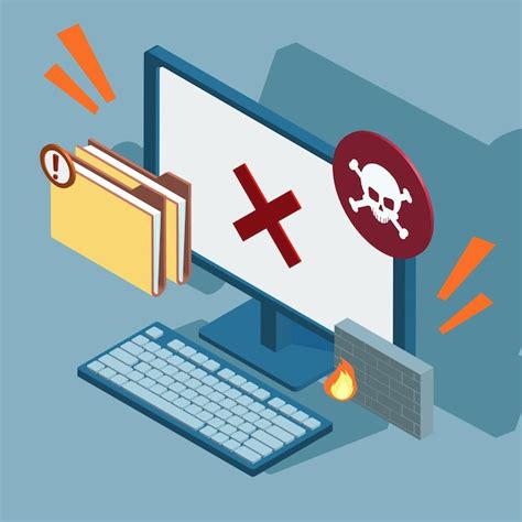 Premium Vector Isometric Cyber Fraud Poster