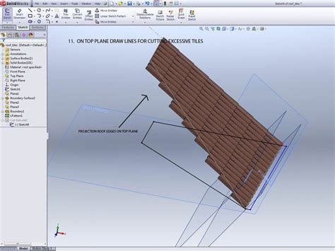 How To Make Roof Tiles In Solidworks Grabcad Tutorials