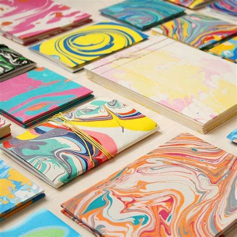 Marbling Patterns On Paper
