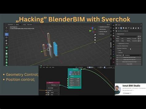 Dion Moult On Linkedin „hacking” Blenderbim With Sverchok Addon First Test